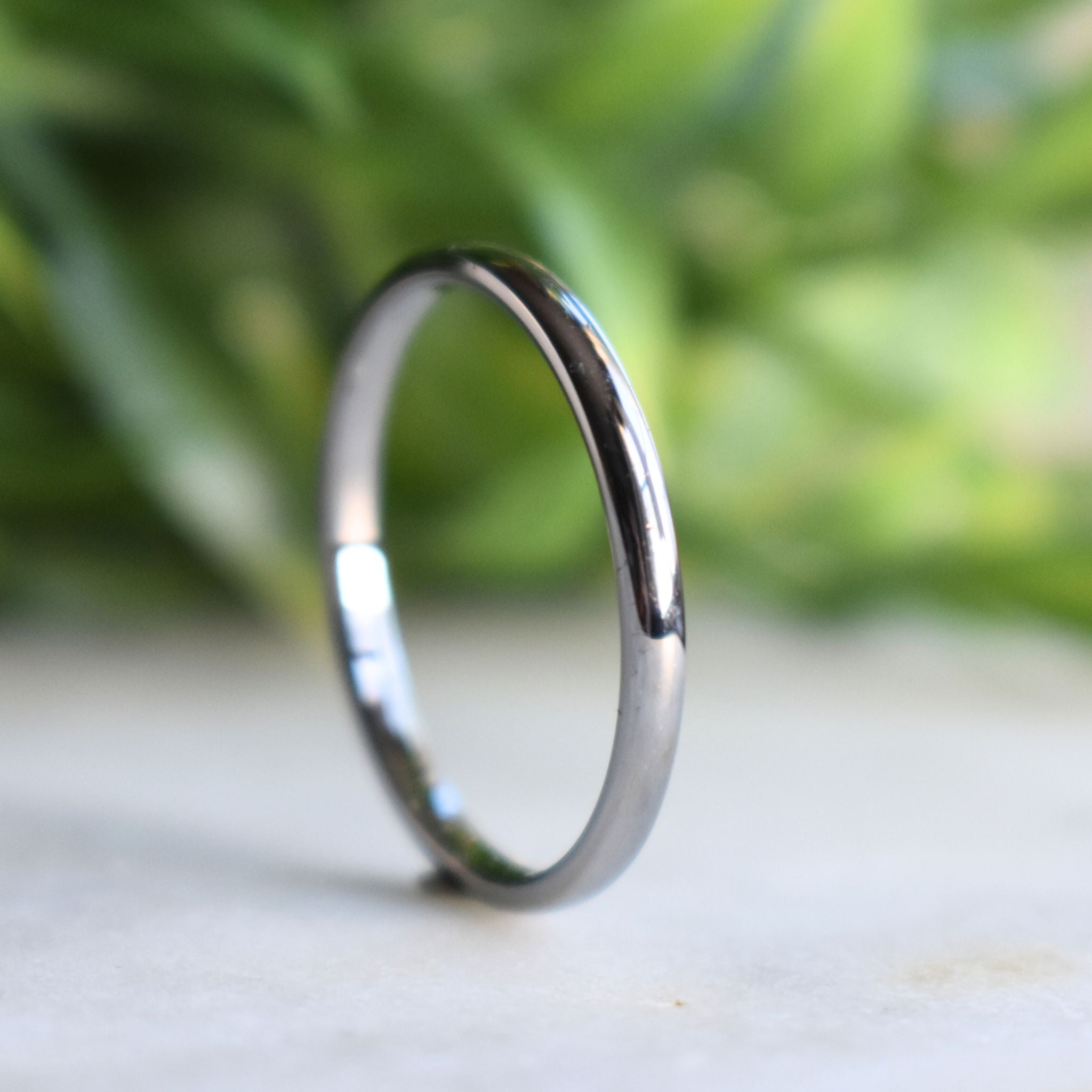 Tungsten 2mm Silver Ring – Tungsten Titans
